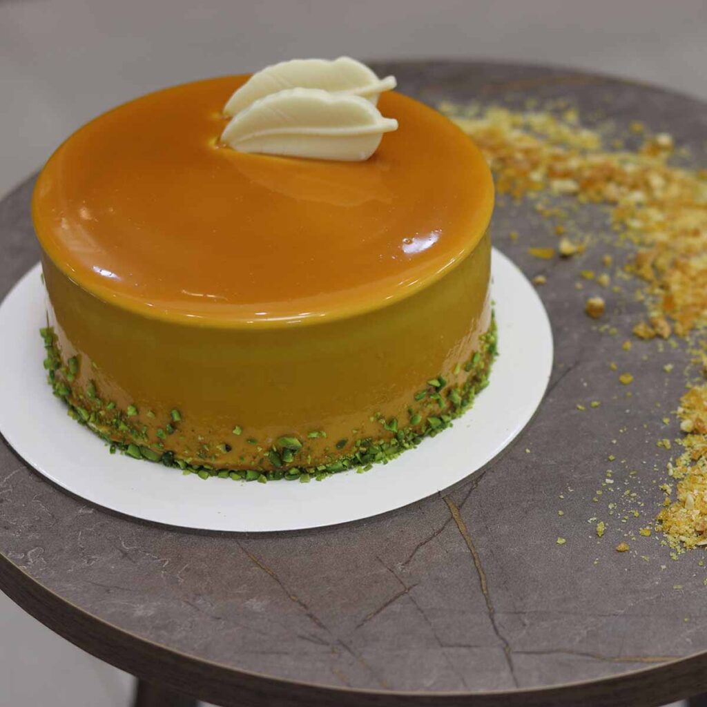 Nutty butter scotch cake - White Rose Flowers